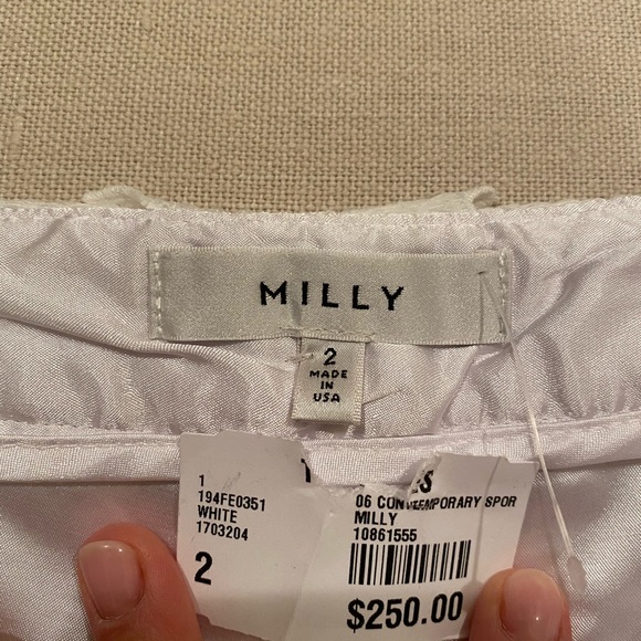 Milly | Shorts | Milly Size 2 White Floral Shorts | Poshmark